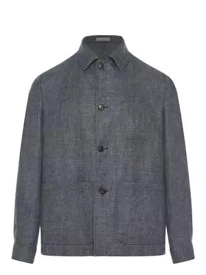 Corneliani Button Pocket Shirt Jacket - Grey