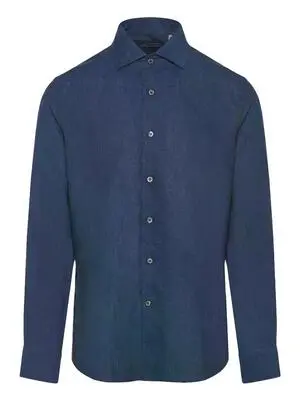 Corneliani Buttoned Shirt - Blue