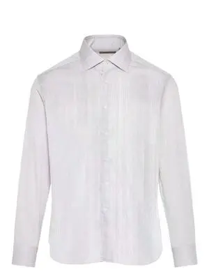 Corneliani Striped Shirt - White