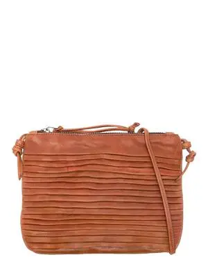 SOMMET Country Pleated Cross Body Bag - Brown