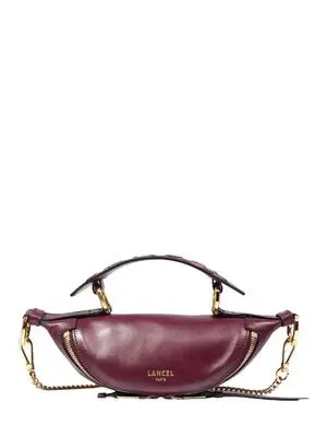 LANCEL Leather Crossbody Bag - Red
