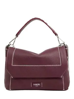 LANCEL Nino Medium Leather Shoulder Bag - Purple