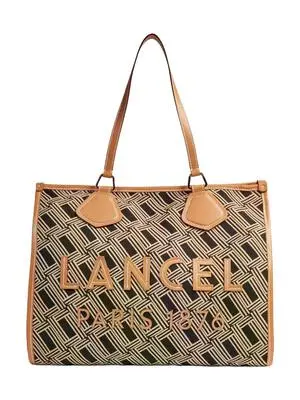 LANCEL Geometric Pattern Shoulder Bag - Neutrals