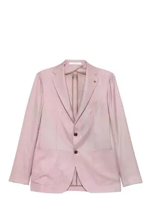Tagliatore Button Patch-pocket Blazer - Pink