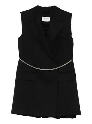 Sportmax Belted Double-breasted Gilet - Black