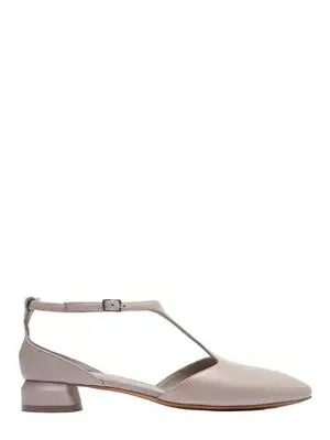 Officine Creative Buckle Leather Pumps - Grey