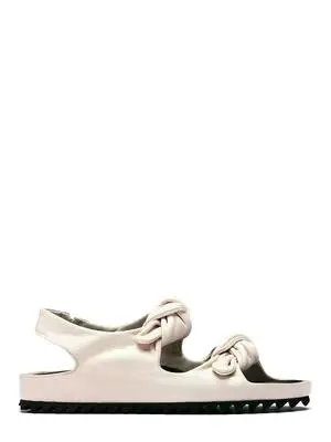 Officine Creative Pelagie Knotted Leather Sandals - Neutrals