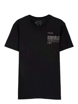 OSKLEN Printed T-shirt - Black