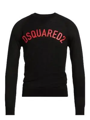 Dsquared2 Crewneck Virgin Wool Sweater - Black