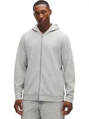 Lululemon Ease The Day Full-Zip Hoodie Heathered Melody Light Grey/black