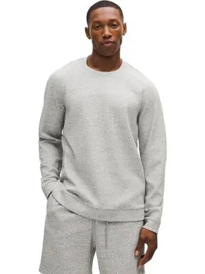 Lululemon Ease The Day Crewneck - Heathered Melody Light Grey/black