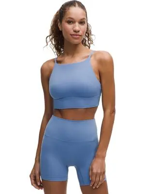 Lululemon Focuser High-neck Bra Prep Blue