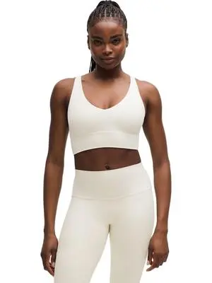 Lululemon Focuser V-neck Bra - Light Ivory