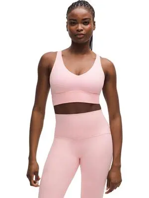 Lululemon Focuser V-neck Bra - Pink Pearl