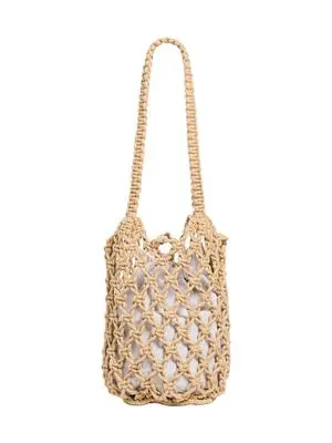 HAT ATTACK Elodie Fisherman Crochet Bucket Bag