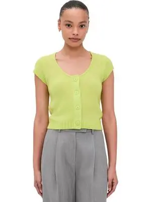 ALIGNE Chelski Alpaca Mix Knitted Top - Lime