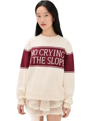 YELLOW THE LABEL No Crying On The Slopes Pull Over - Cream