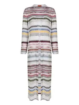 Missoni Chevron Fine-knit Cardigan - Multicoloured 1