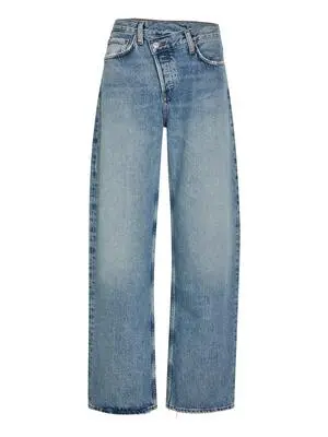 AGOLDE Arc Criss Cross Straight-leg Jeans - Blue