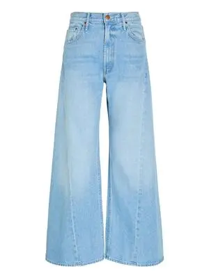 MOTHER The Lemon Twist Wide-leg Denim Jeans - Blue