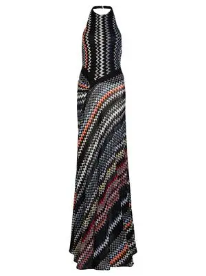 Missoni Chevron Fine-knit Maxi Dress - Multicoloured