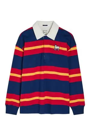 MOTHER The Huddle Striped Cotton Polo - Multicoloured