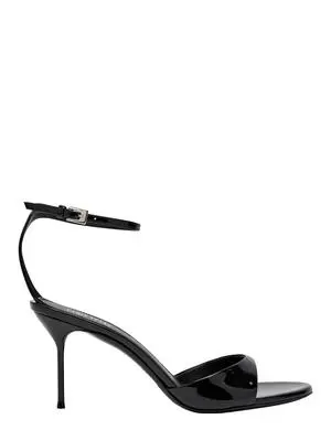 Paris Texas Lidia 70 Patent Leather Sandals - Black