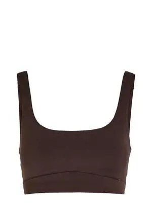 Vuori Alltheform Stretch-jersey Bra - Brown
