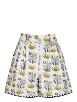 EMPORIO SIRENUSE Floral-Print Cotton Shorts