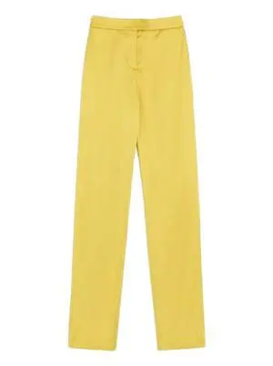 Valentino Garavani Double Duchesse Stretch Trousers - Acid Green
