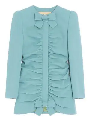 Valentino Garavani Crispy Light Wool Jacket - Azure