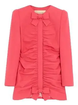 Valentino Garavani Crispy Light Wool Jacket - Coral