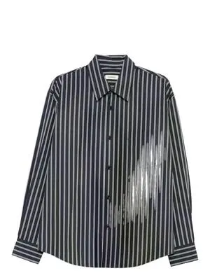 Sandro Striped-pattern Button Shirt - Blue