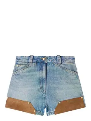 Sandro Button-detail Shorts - Blue