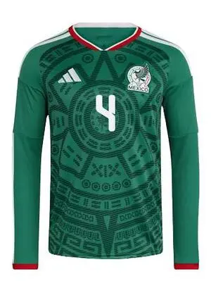 Adidas Mexico 2026 Home Long Sleeve Jersey - Bold Green