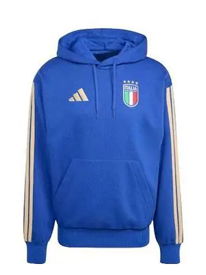 Adidas Italy Dna Fleece Hoodie - Bold Blue