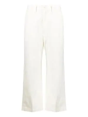 Polo Ralph Lauren High Waisted Cropped Trousers - Warm White