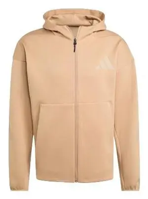 Adidas Z.n.e. Fullzip Hooded Track Jacket - Warm Sandstone Clay Brown