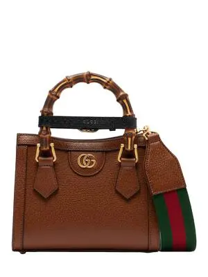 Gucci Diana Small Leather Tote - Brown
