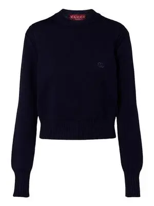 Gucci Gg Cotton Sweater - Blue