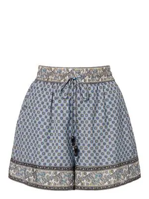 Veronica Beard Vivaldi Printed Shorts - Blue