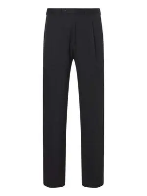 SAMAN AMEL Amo Silk Wide-leg Pants - Black