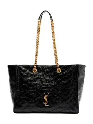 Saint Laurent Niki Medium Leather Shoulder Bag - Black
