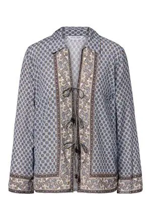 Veronica Beard Eva Printed Blouse - Blue