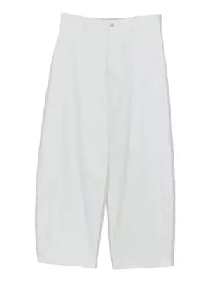 CROQUIS Two-tone Panelled Trousers - Grey