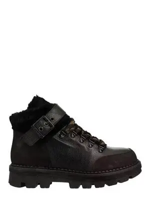 Pinko Ortica Leather Ankle Boots - Black