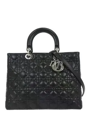 Dior 2012 Lady Cannage Tote Bag - Black