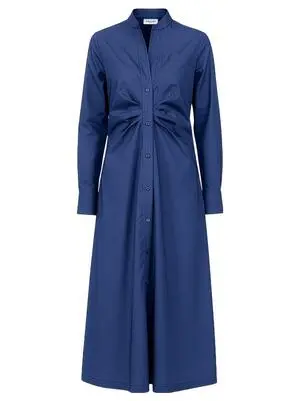 CALLAS MILANO Genny Long Sleeve Shirt Dress - Blue