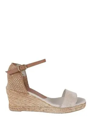 MENINA STEP Jimena Single Band Espadrille Wedge - Natural
