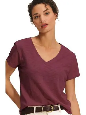 Velvet By Graham & Spencer Elisha Tee - Burgundy